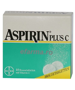 Aspirina Bayer Comprimate Efervescente cu Vitamina C X 20 | eFarma