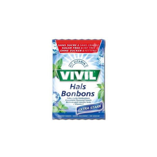 Vivil bomboane Extra Stark menta cu vitamina C fara zahar | eFarma
