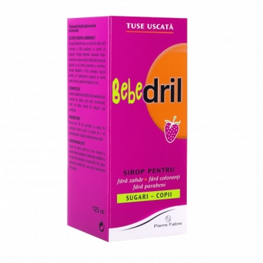 Bebedril sirop pentru tuse uscata 125 ml. | eFarma