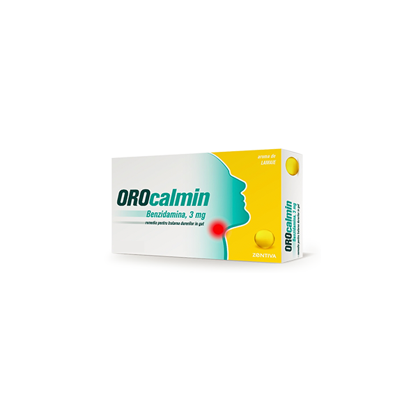 Orocalmin 3 mg cu aroma de portocale si miere, 20 pastile, | eFarma