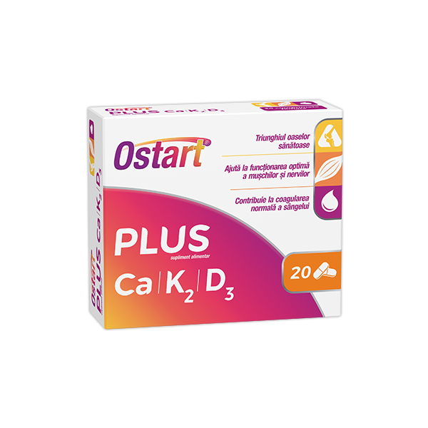 Ostart® Plus Ca + K2 + D3, comprimate | eFarma