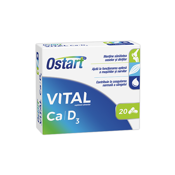 Ostart® Vital Ca + D3, comprimate | eFarma